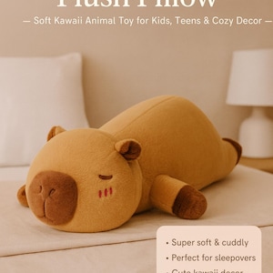 Giant Capybara Plush - Etsy UK