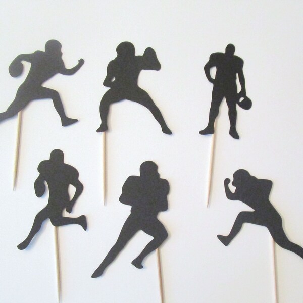 Football Player Cupcake Toppers - Etsy
