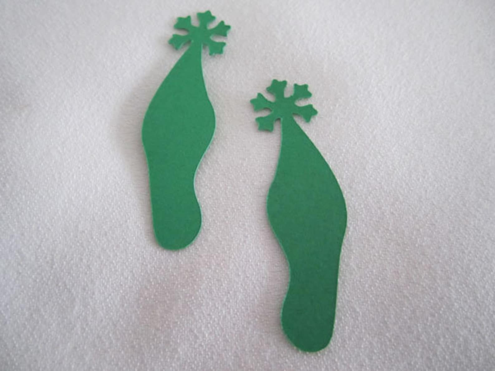 Christmas Elf Foot Print Confetti Die Cuts Elf Tracks Table | Etsy