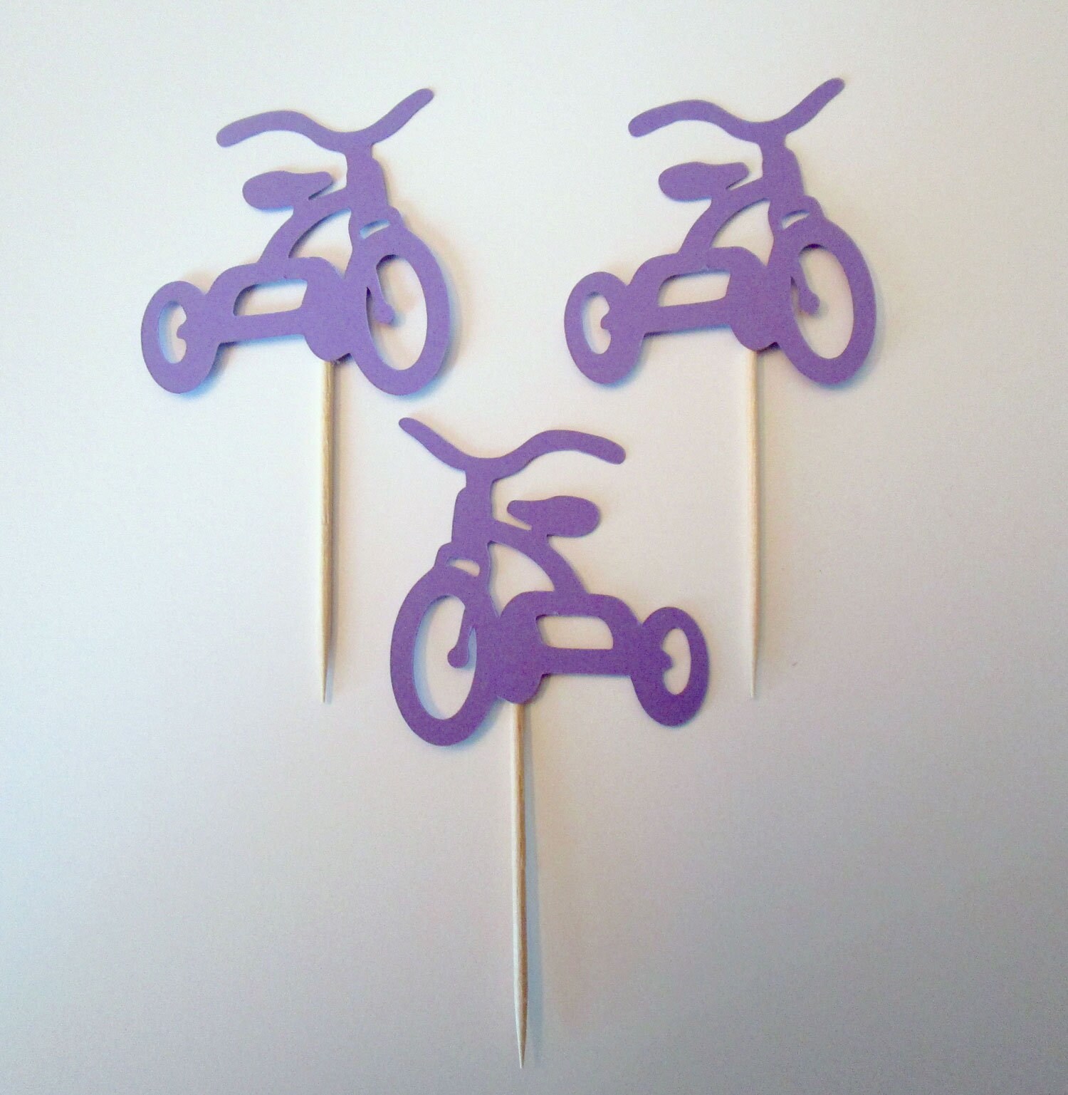 Tricycle Cupcake Toppers: Red Trike Birthday Party Decor (set of 12) - Etsy