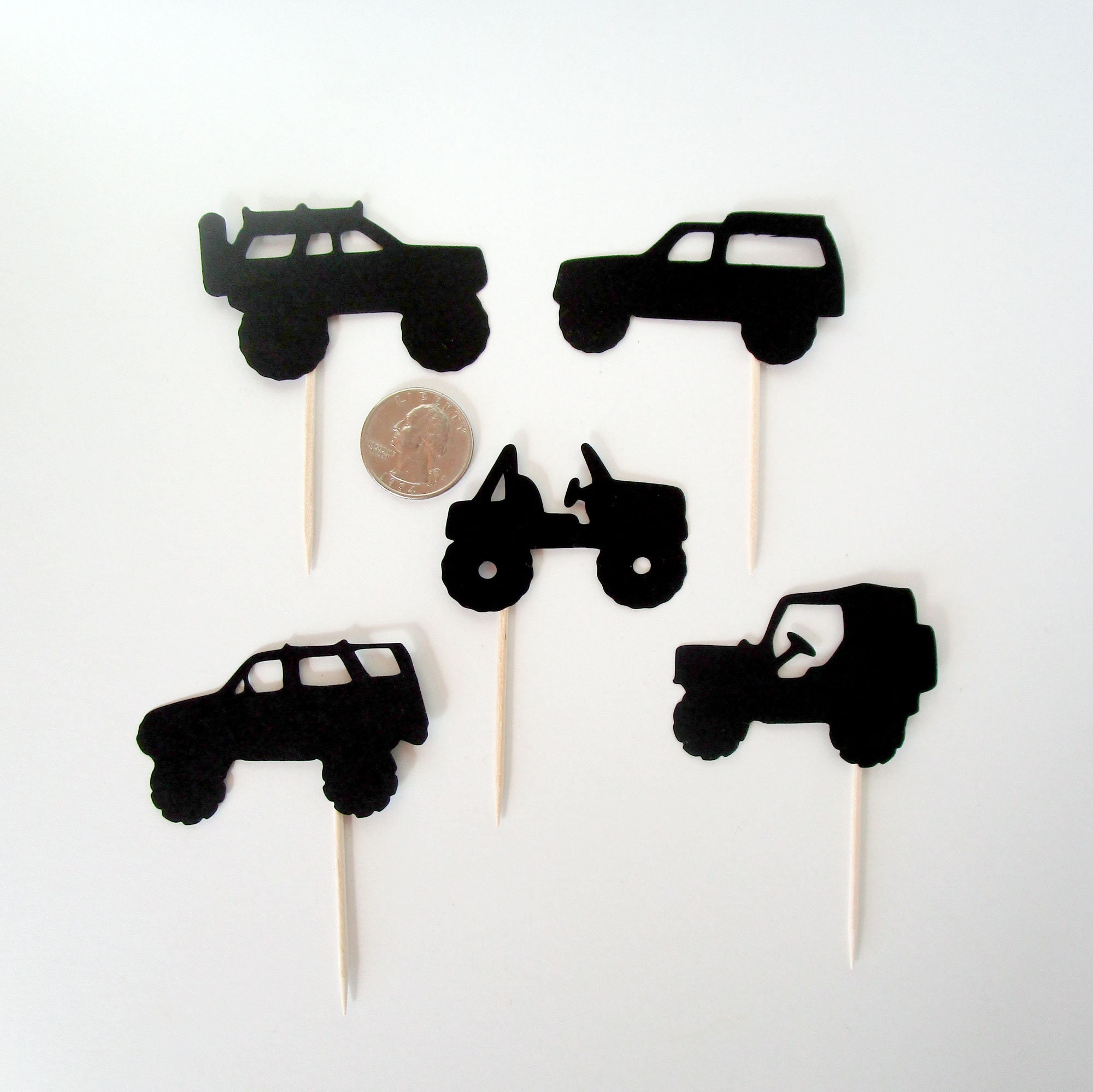 Off-Road Trucks Cupcake Topper 4-Wheeler Die Cuts Birthday - Etsy España