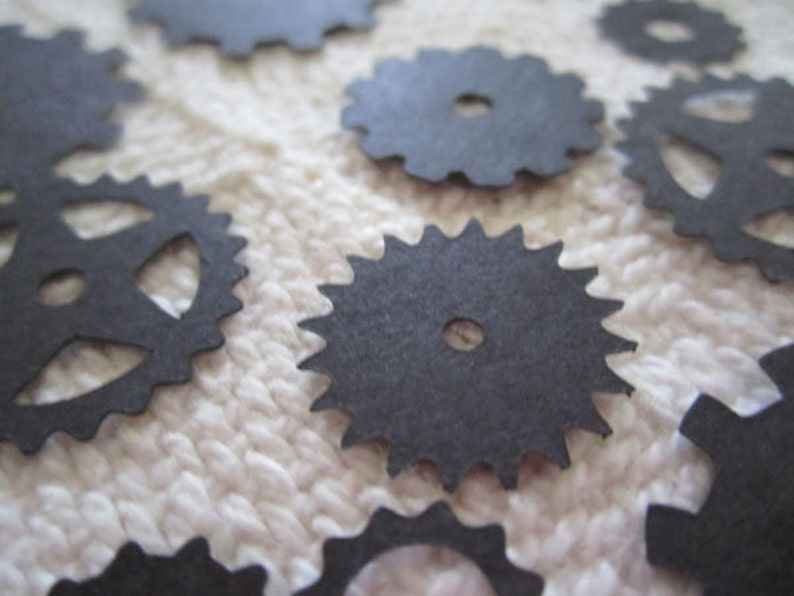 Gear Confetti Mechanical Cogs STEM Science Steampunk | Etsy Australia