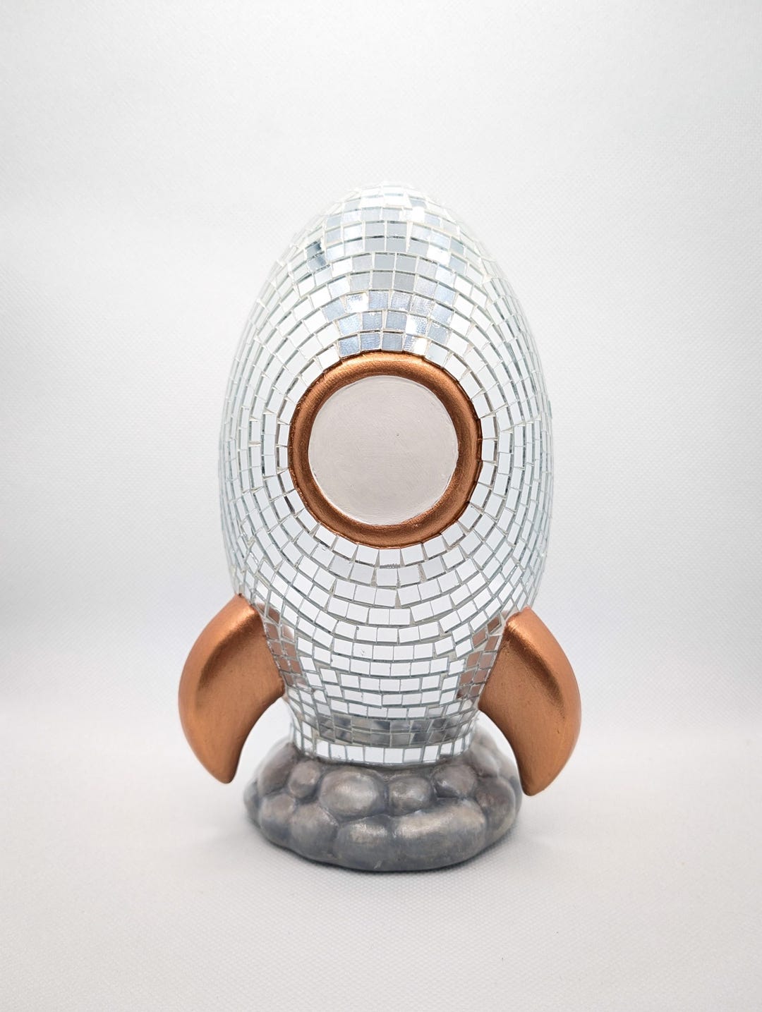 Disco Rocket Copper, Hand-tiled, Hand-painted Ceramic - Etsy