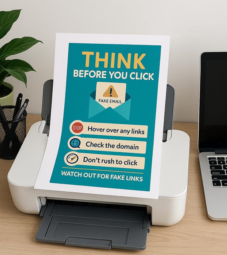 Business Digital Safety Poster Pack – 10 Printable Office Cybersecurity ...