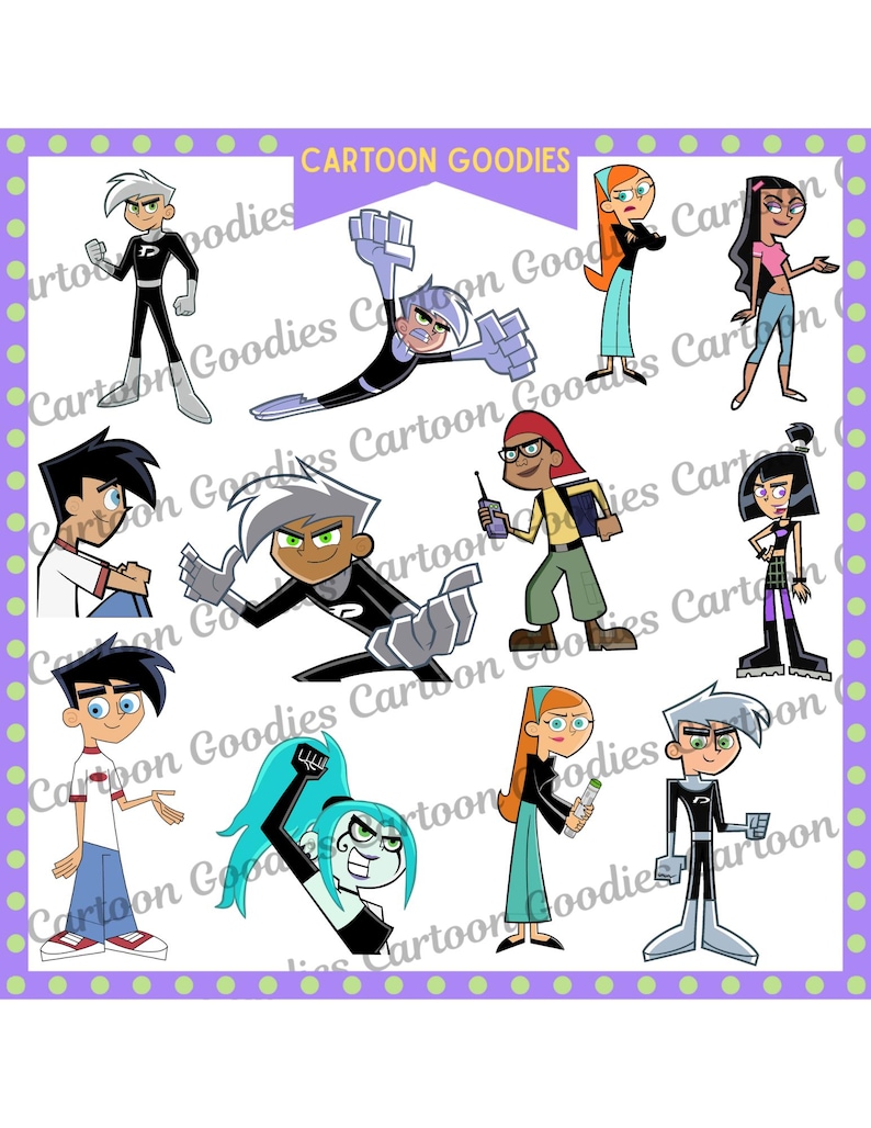 Phantom Cartoon JPG PDF Pngcartoon Digital File Bundle . Instant ...