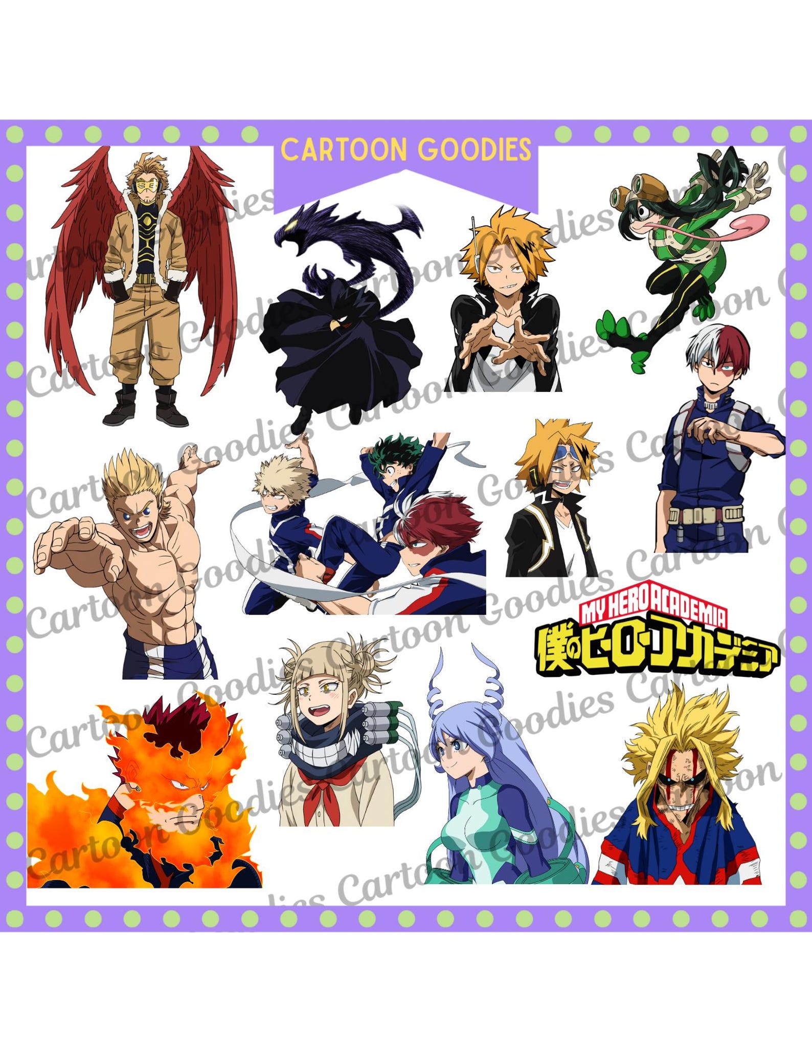 MHA Anime Clipart Bundle, Party Designs (digital Download) - Etsy