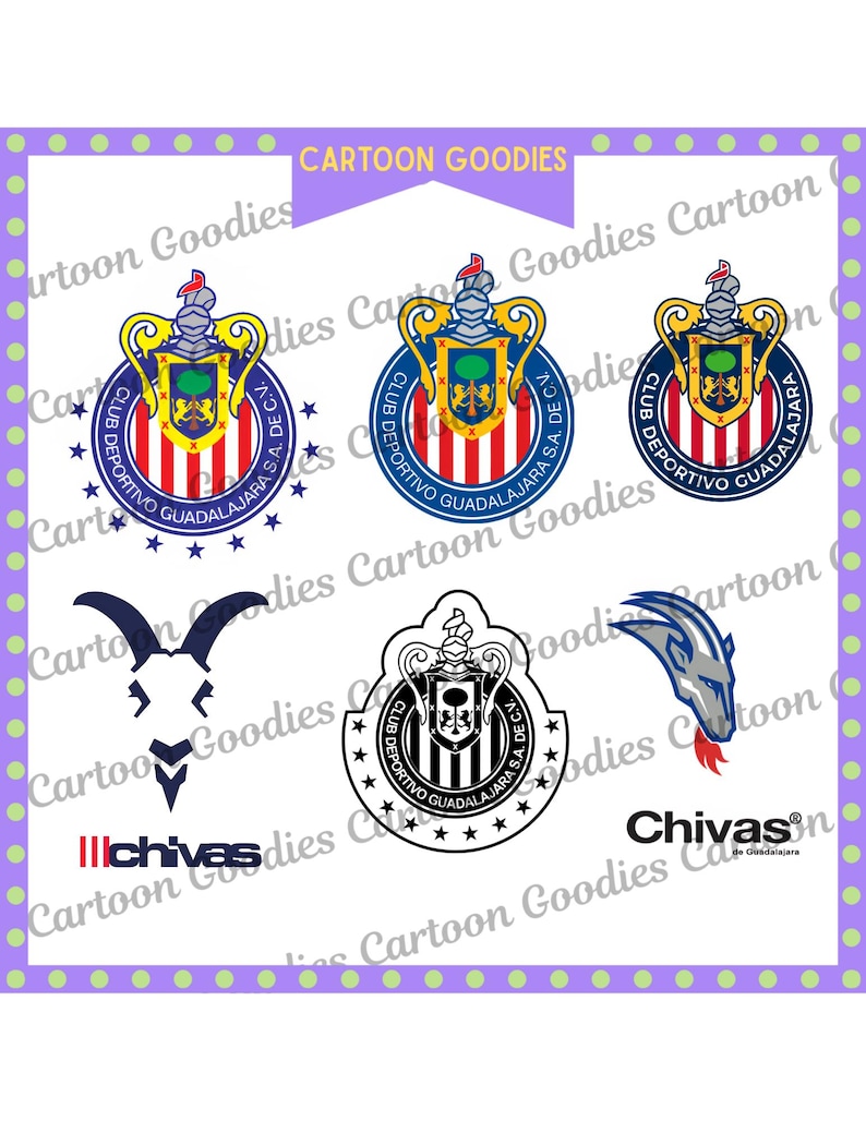 Chivas De Guadalajara Logo Bundle, Liga Mexico (digital Download) - Etsy
