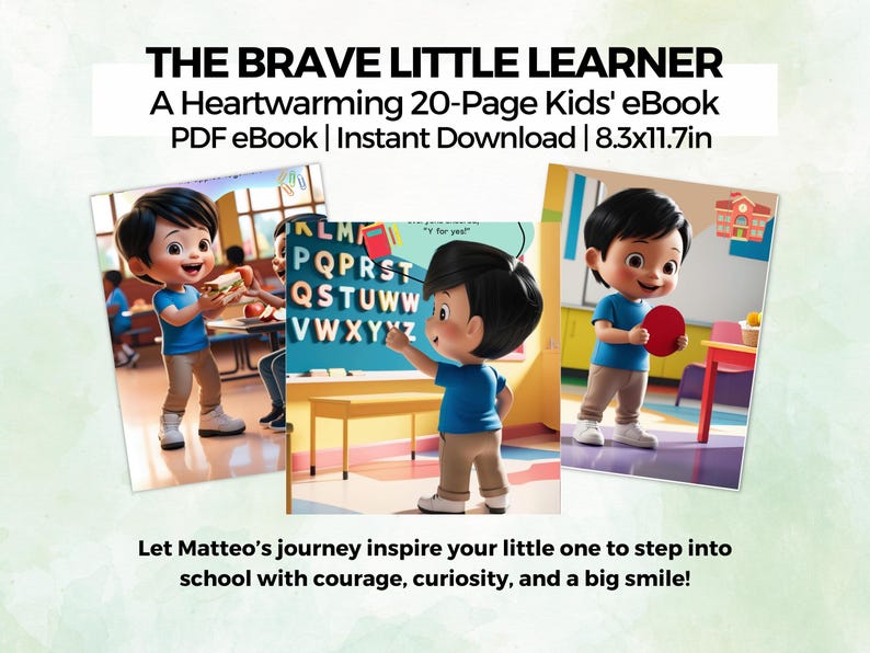 The Brave Little Learner PDF | Children's Book About First Day of ...