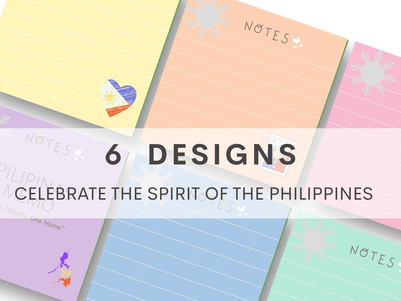 Philippines Memo Pad Printable: DIY Filipino Stationery (PDF Download ...