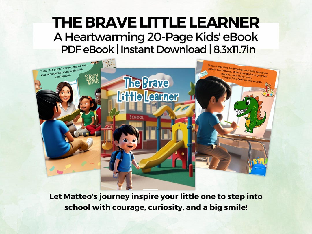 The Brave Little Learner PDF | Children's Book About First Day of ...
