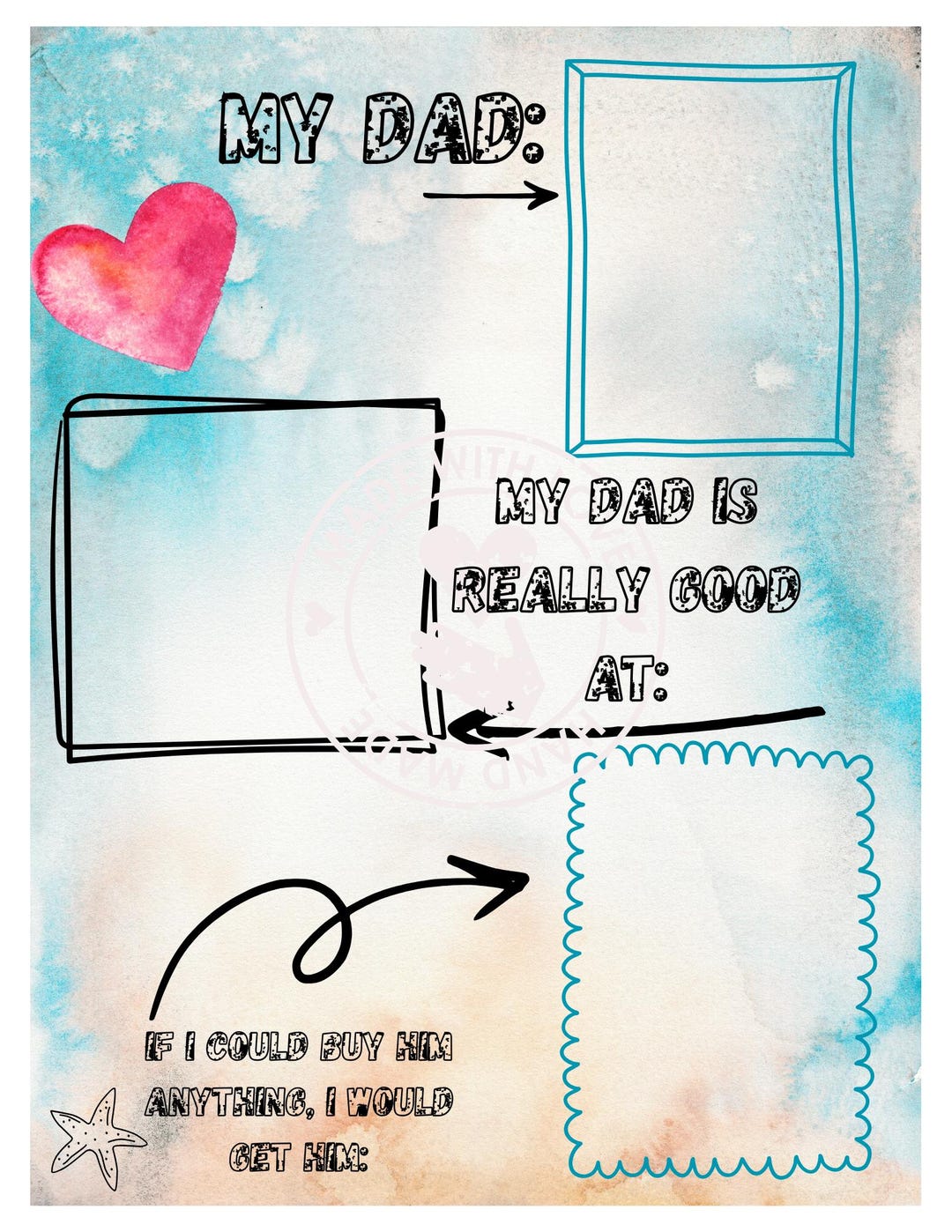 Fathers Day Drawing Prompts - Etsy