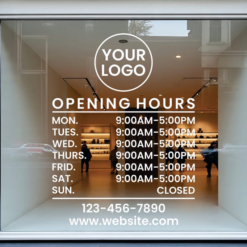 Store Hours for U L - Etsy Canada
