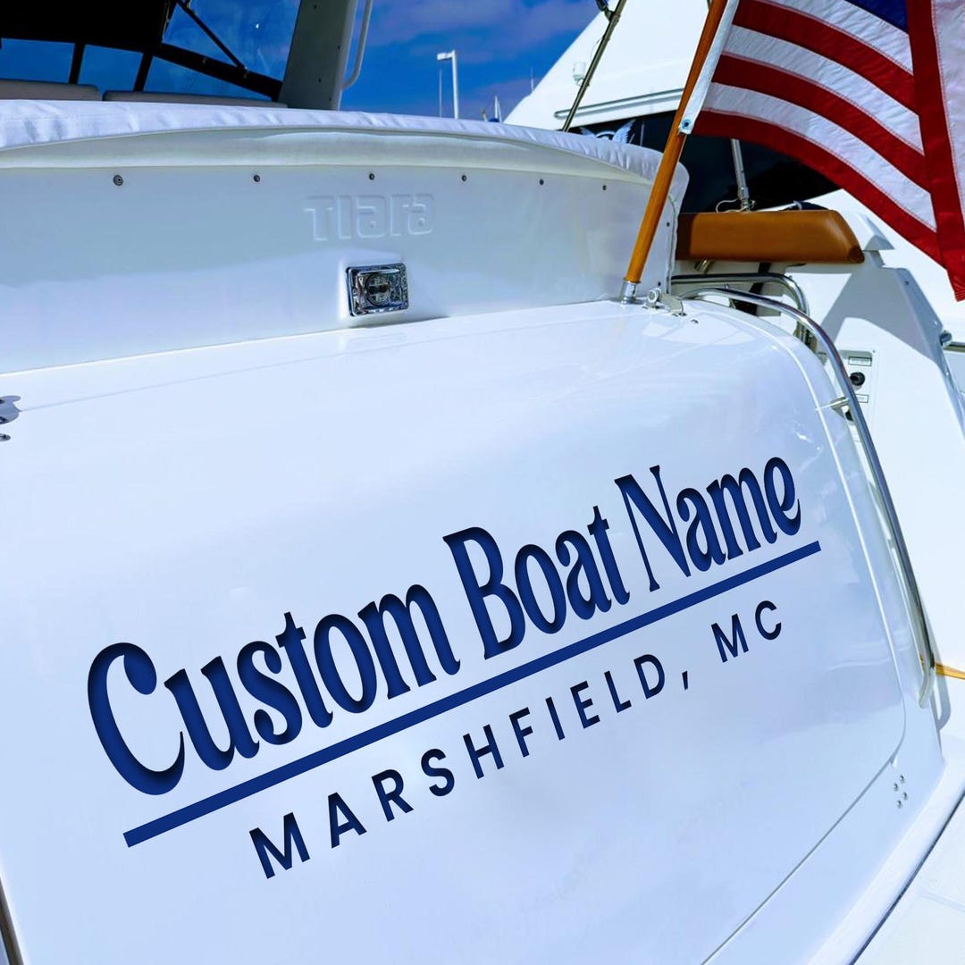 Custom Boat Decals – Names, Numbers & Graphics | Waterproof Vinyl ...