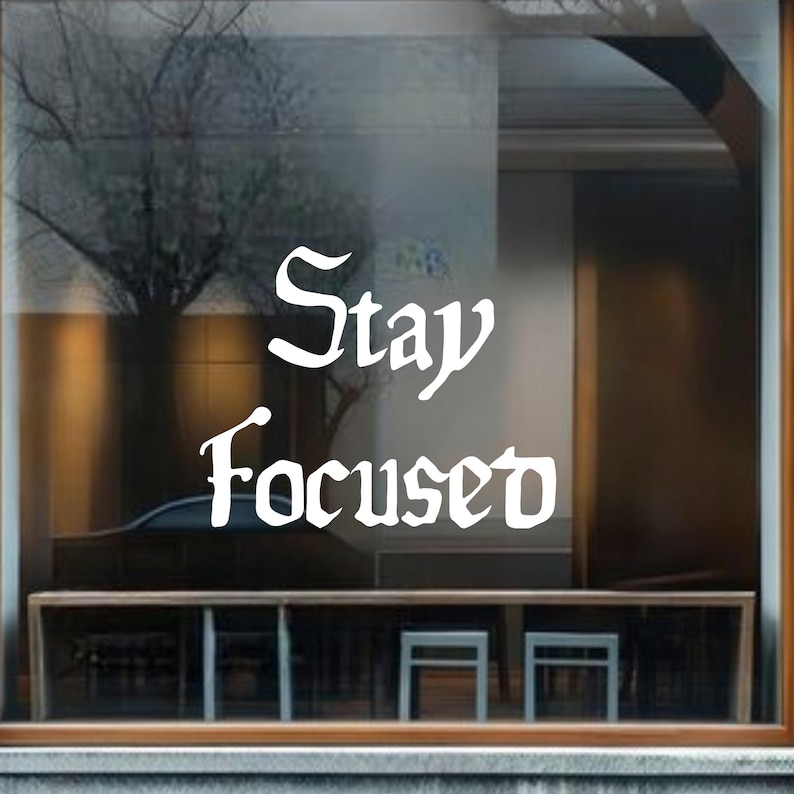 Custom Old English Font Vinyl Decal – Personalized Text Stickers ...