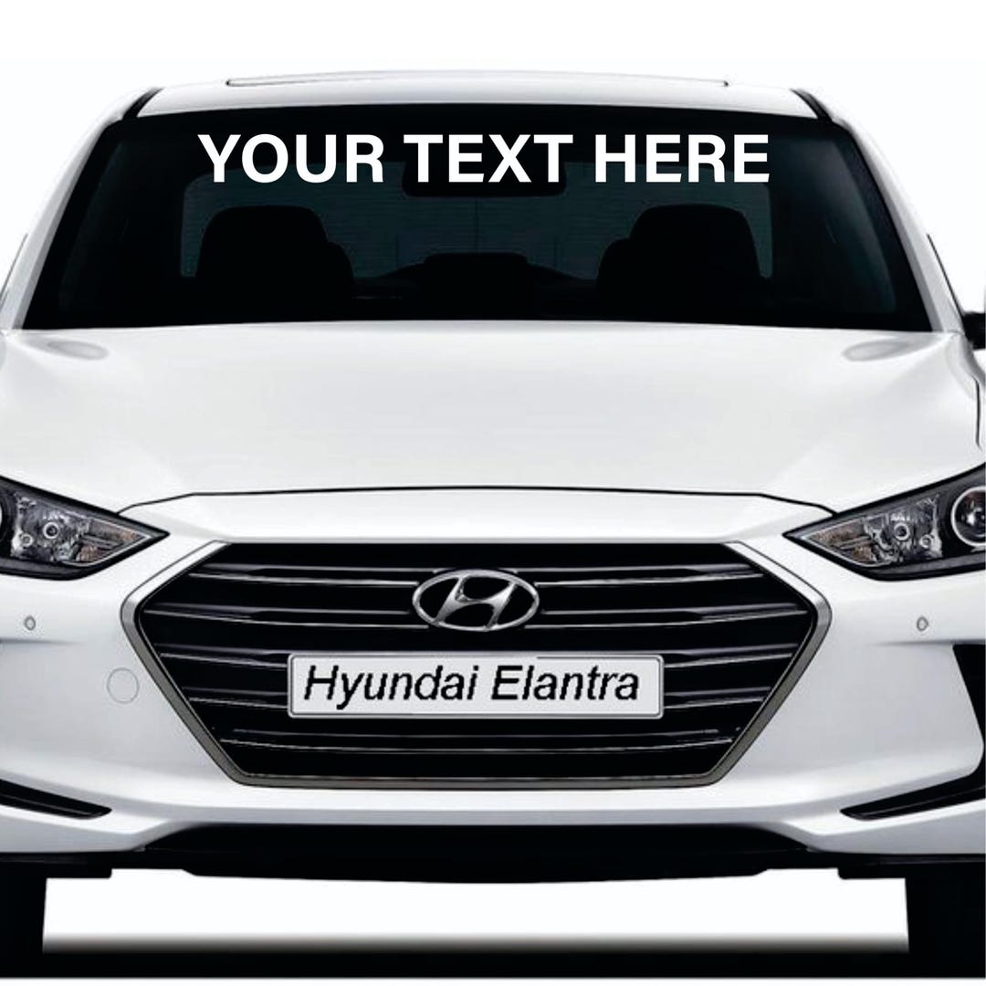Custom Car Windshield Text Decal | Car Banner Decal | Custom Car Decals ...