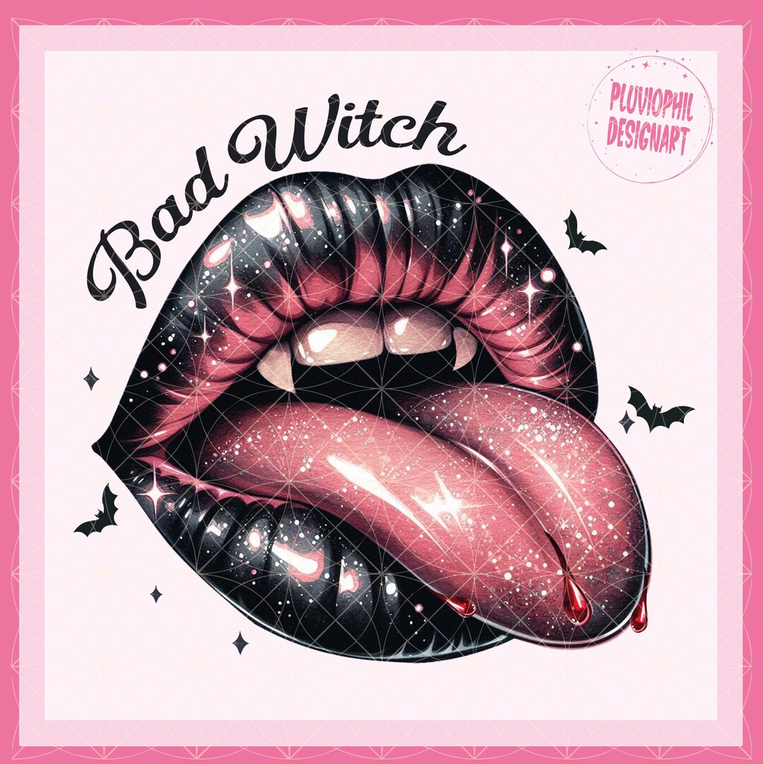 Bad Witch Png, Halloween Witch Lips Png, Halloween Shirt Design Png ...
