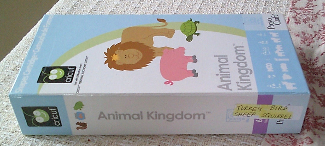 ANIMAL KINGDOM Cricut Cartridge Used Not Linked Layered Animals Die ...