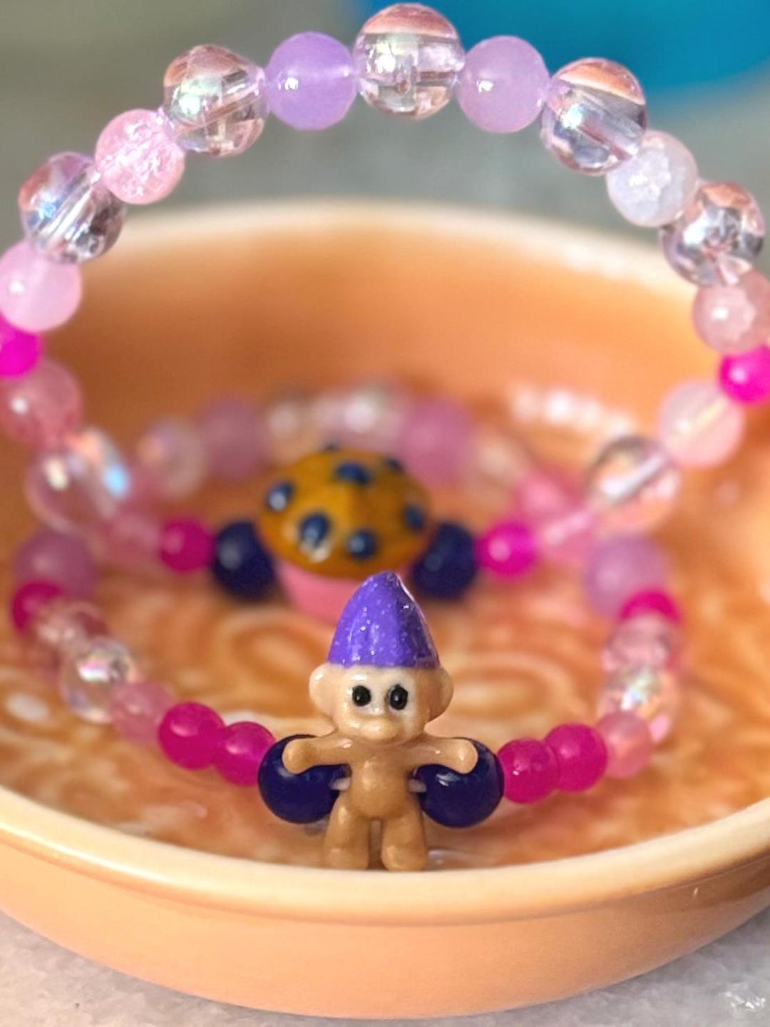 Purple Glitter Troll & Blueberry Muffin Stack - Etsy