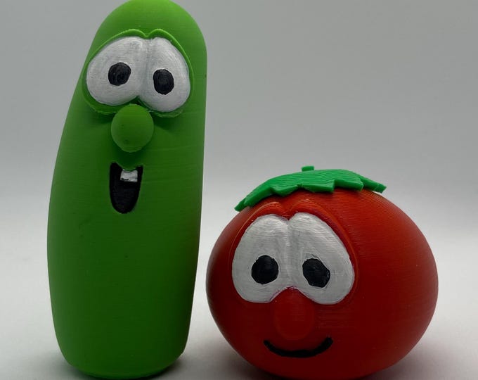 Vintage 2000 Veggietales Larry the Cucumber Talking Backpack Clip by ...