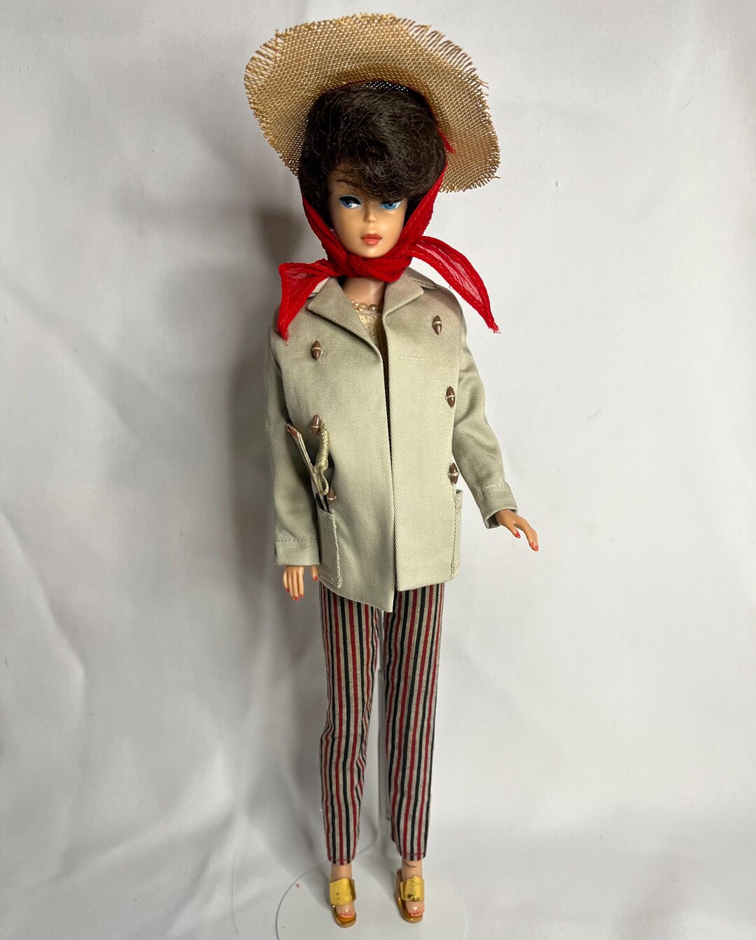 Vintage 1960 Bubblecut Barbie With Open Road Outfit #985 - Etsy
