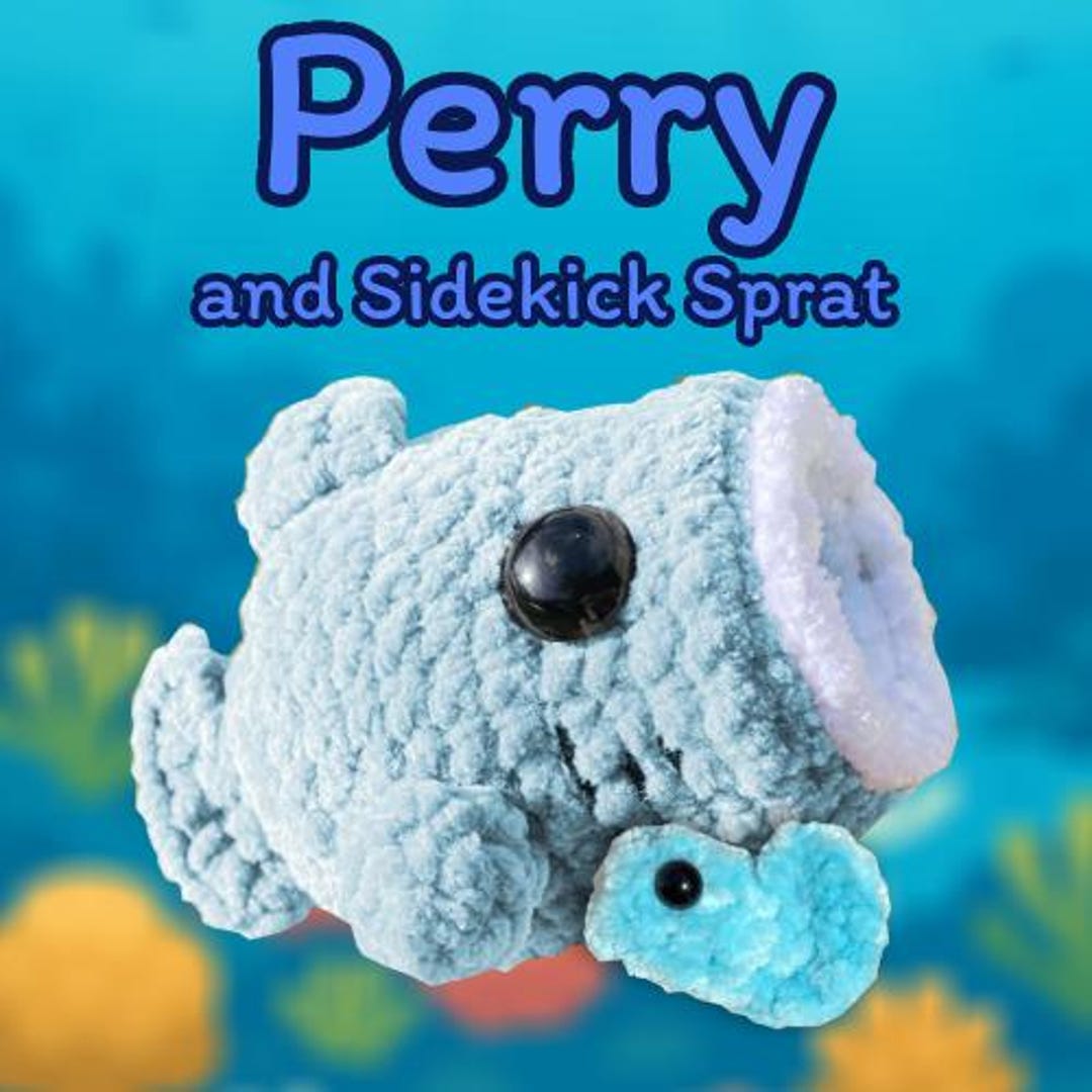 Perry the Parrot Fish and Sidekick Sprat Crochet Pattern - PDF ...