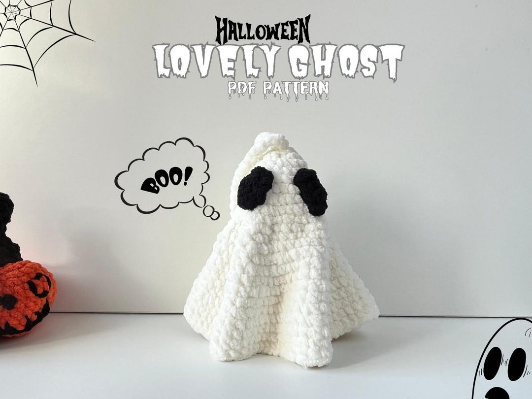 Ghost Amigurumi Crochet Pattern: Halloween Decoration (PDF Pattern) - Etsy