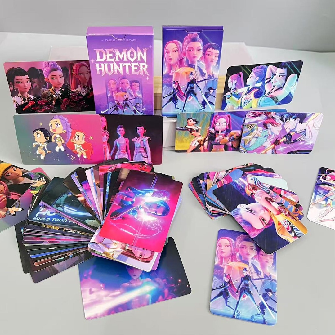 K-POP Demon Hunter Photo Card Set Fan Souvenirs-rumi, Zoey and Mina Art ...