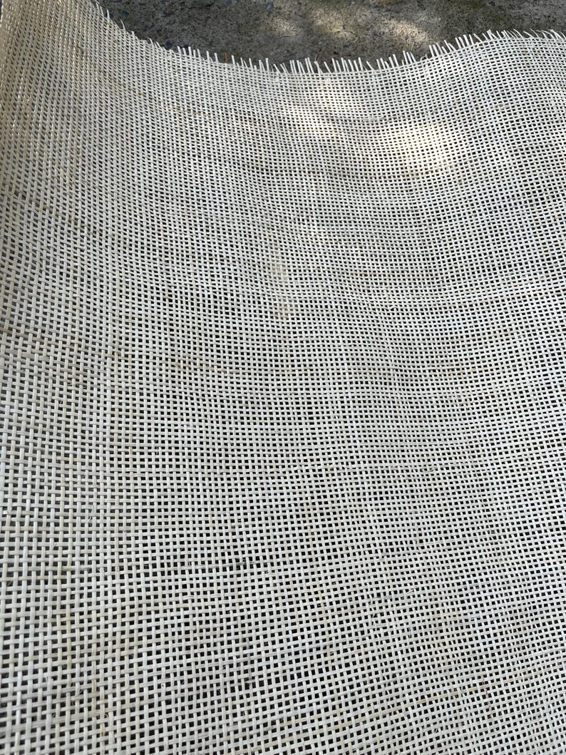 STANDARD - WHITE - Caro Cane Webbing - Radio Cane Webbing - Pre Woven ...