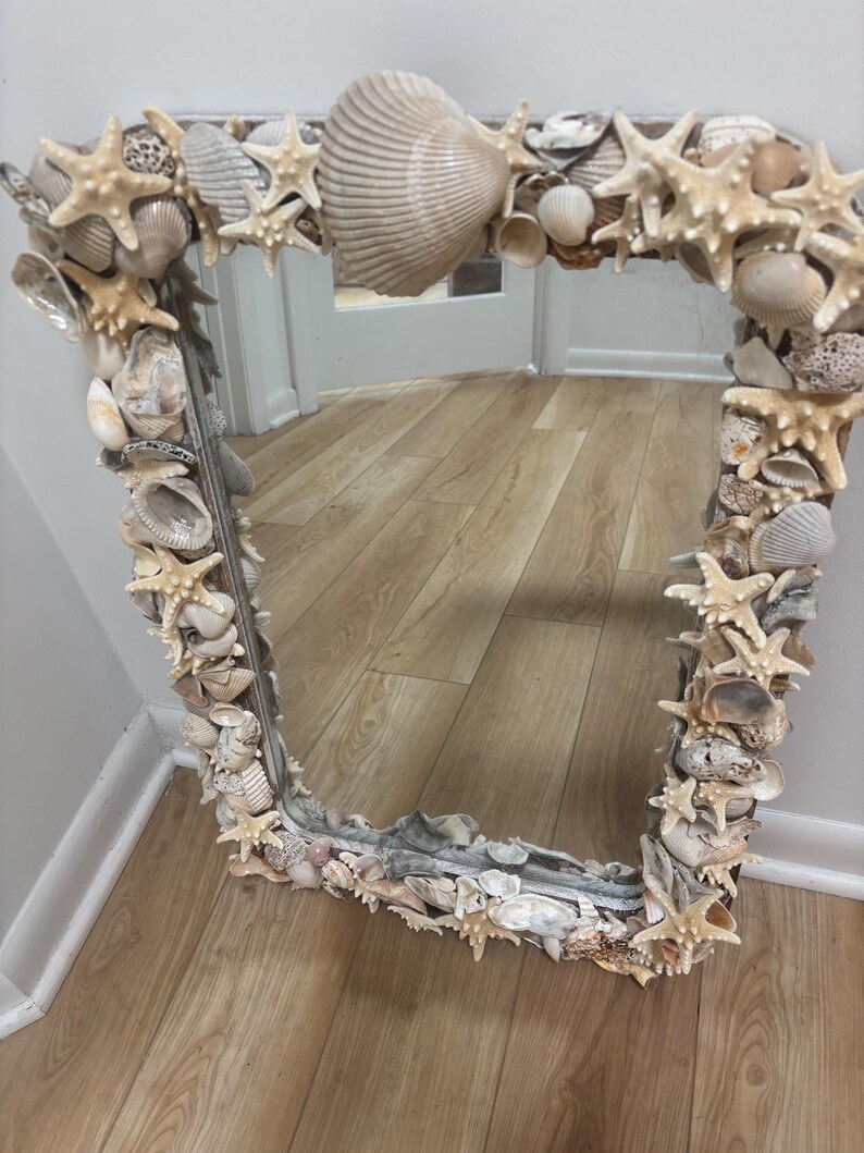 Shell Frame Mirror, Free Shipping - Etsy