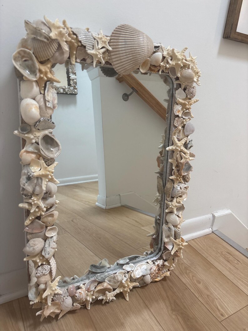 Shell Frame Mirror, Free Shipping - Etsy