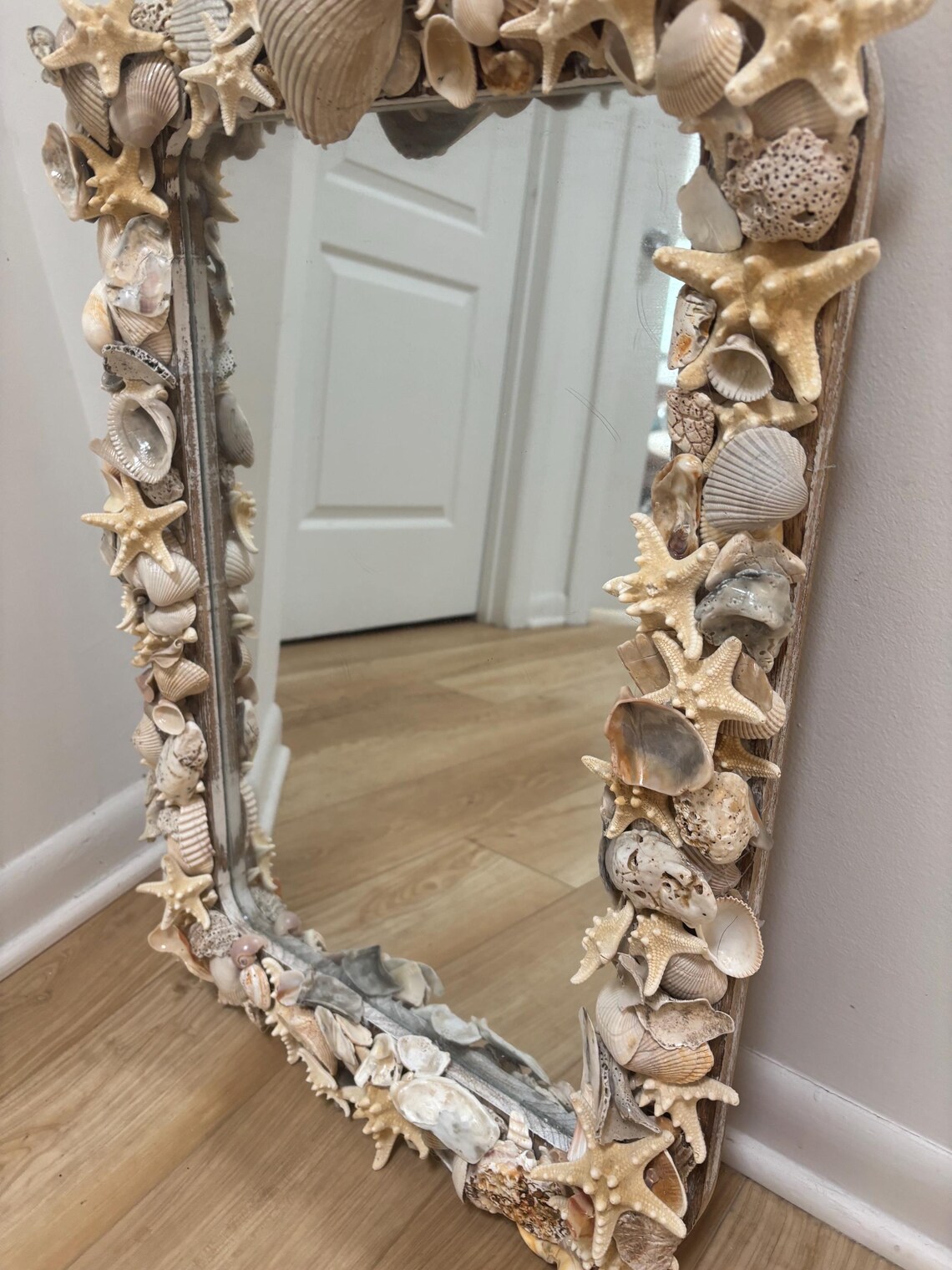 Shell Frame Mirror, Free Shipping - Etsy