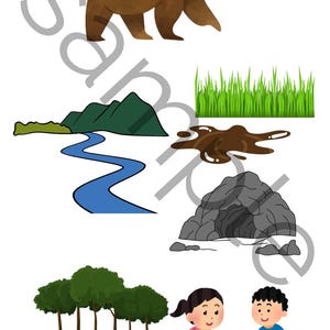 We're Going on a Bear Hunt Props - Etsy