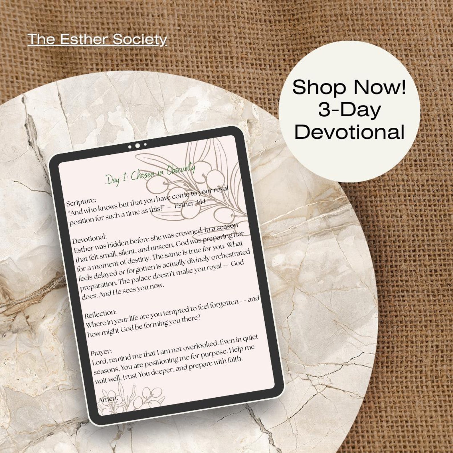 3-day Esther Season Devotional for Christian Women Faith-based Digital ...