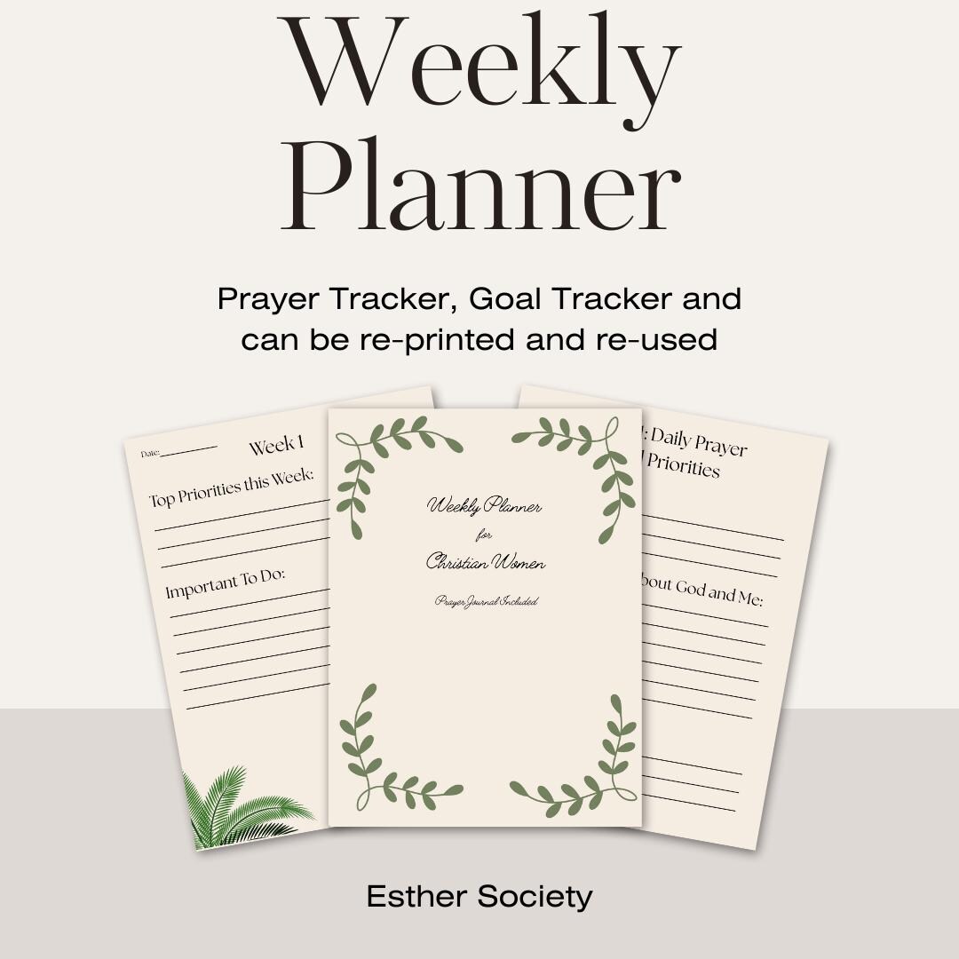 A 4-week Faith & Focus Planner for Christian Women 30 Day Prayer and ...