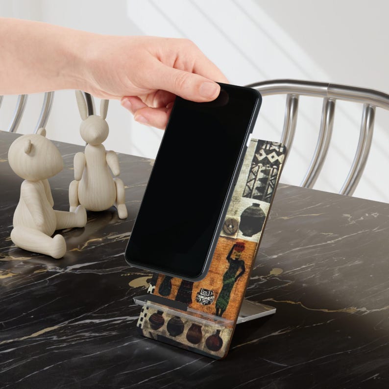 African Tribal Pattern Mobile Display Stand for Smartphones | Ethnic ...