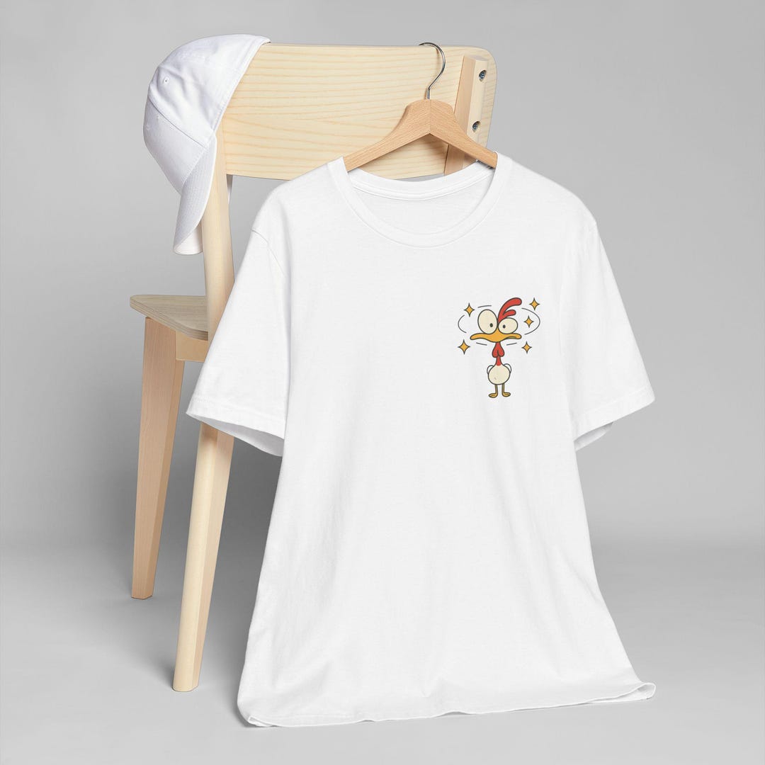 Confused Chicken Cartoon I Came I Saw Funny Quote T-shirt for Him or ...