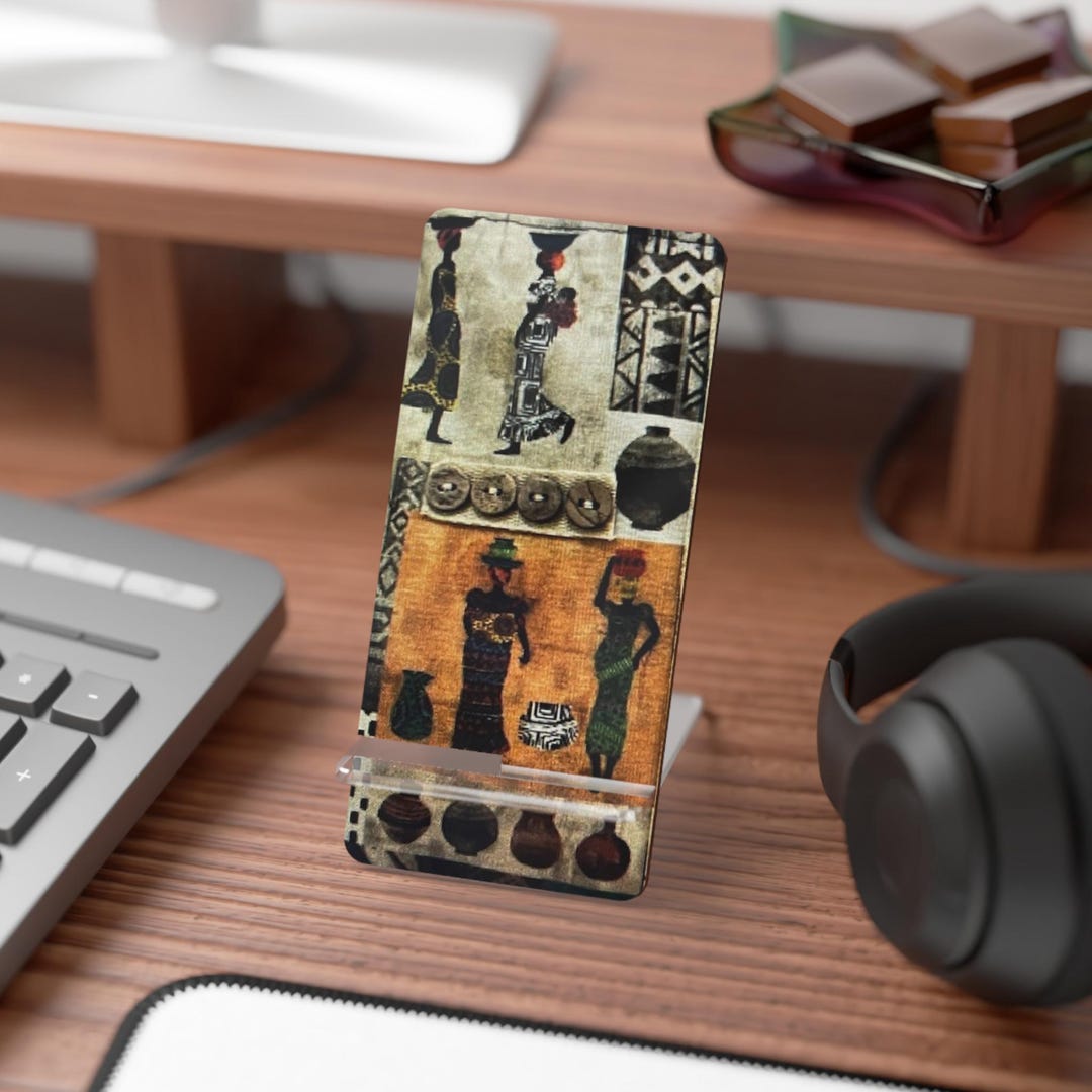 African Tribal Pattern Mobile Display Stand for Smartphones | Ethnic ...
