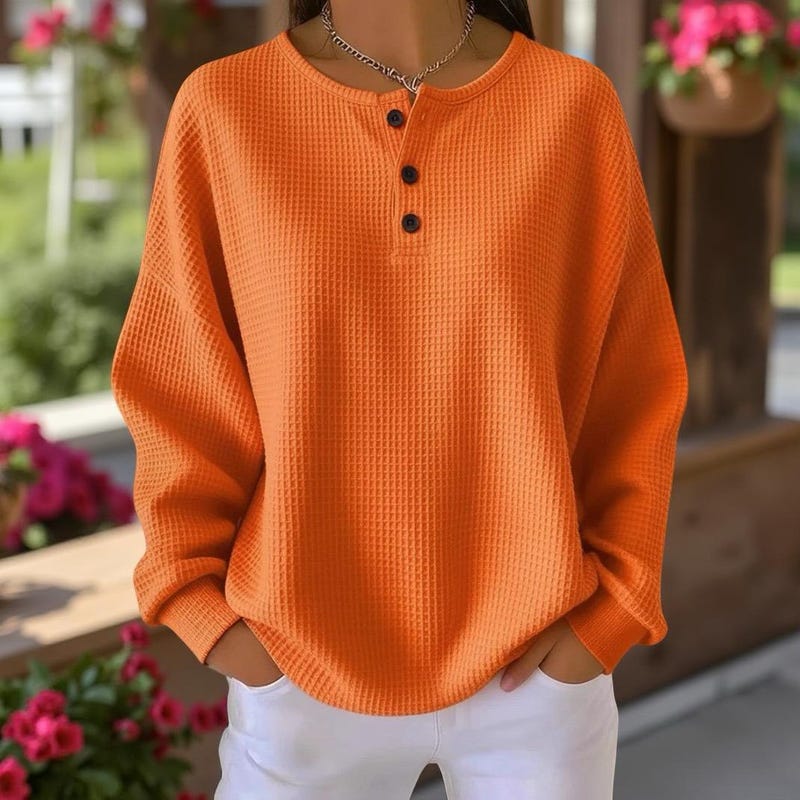 Plus Size Sweater Orange - Etsy