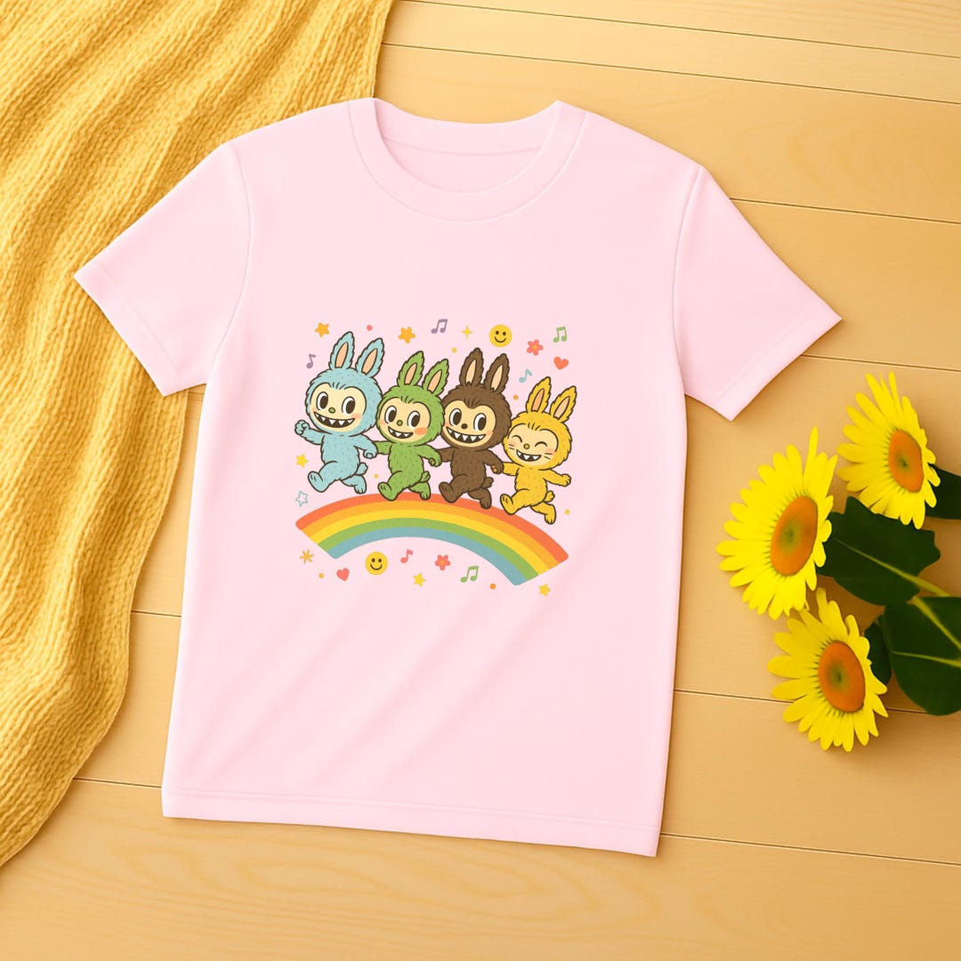 Labubu Cute Women's T-shirt - Kawaii Labubu Graphic Tee, Labubu Lover ...