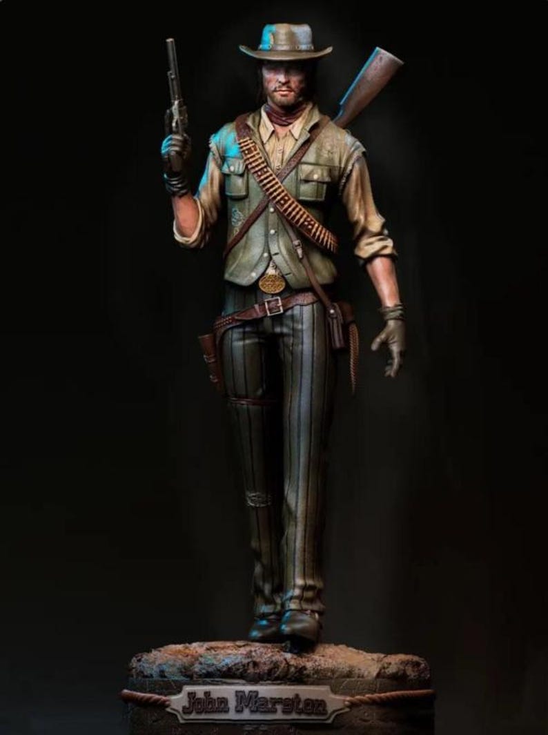 John Marston (RDR2) – 3D Action Figure-statue | Red Dead Redemption 2 ...