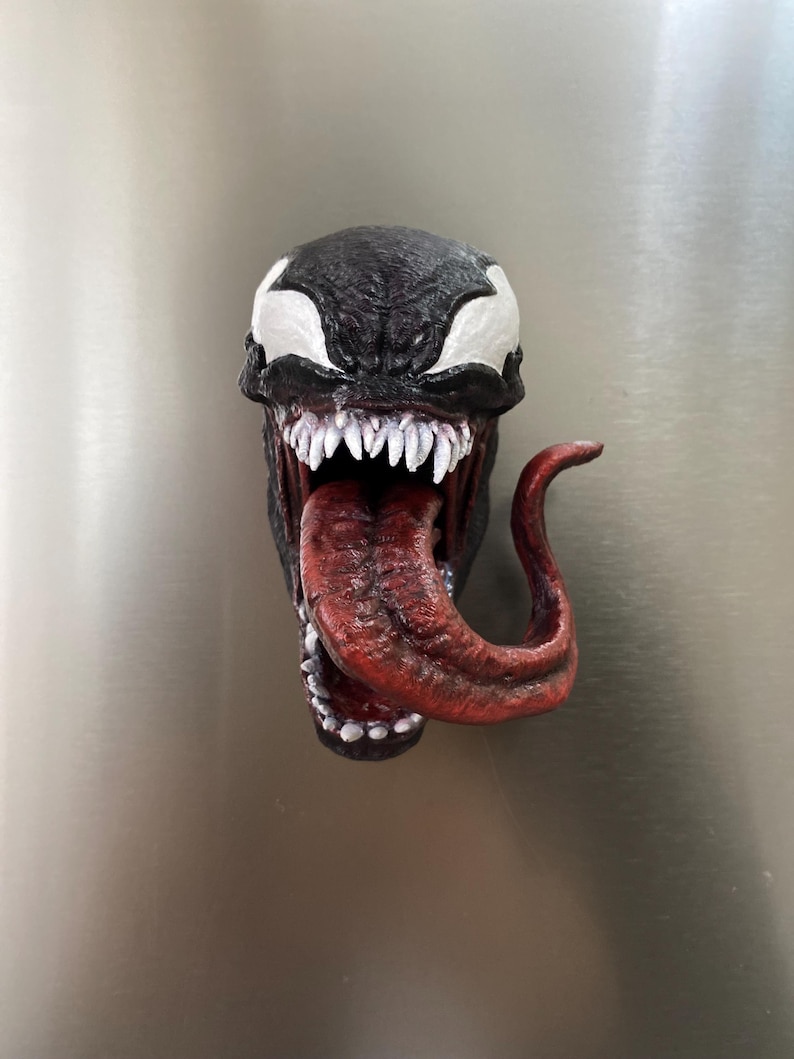 Venom - Magnetic Figure Head | 3D Printed & Hand-painted Collectible ...