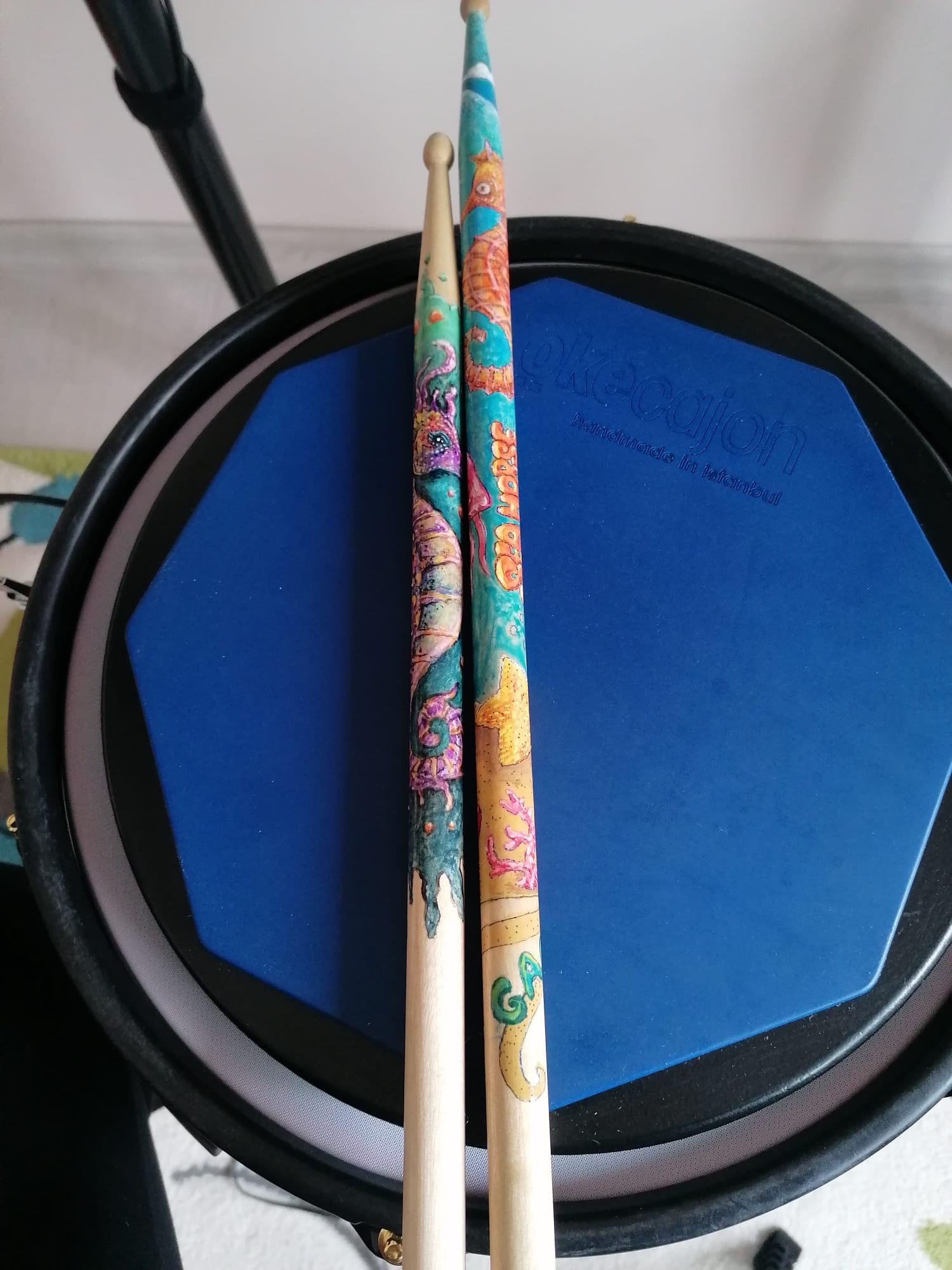 Custom Painted Drumsticks - Hand-painted Personalized Drum Sticks ...