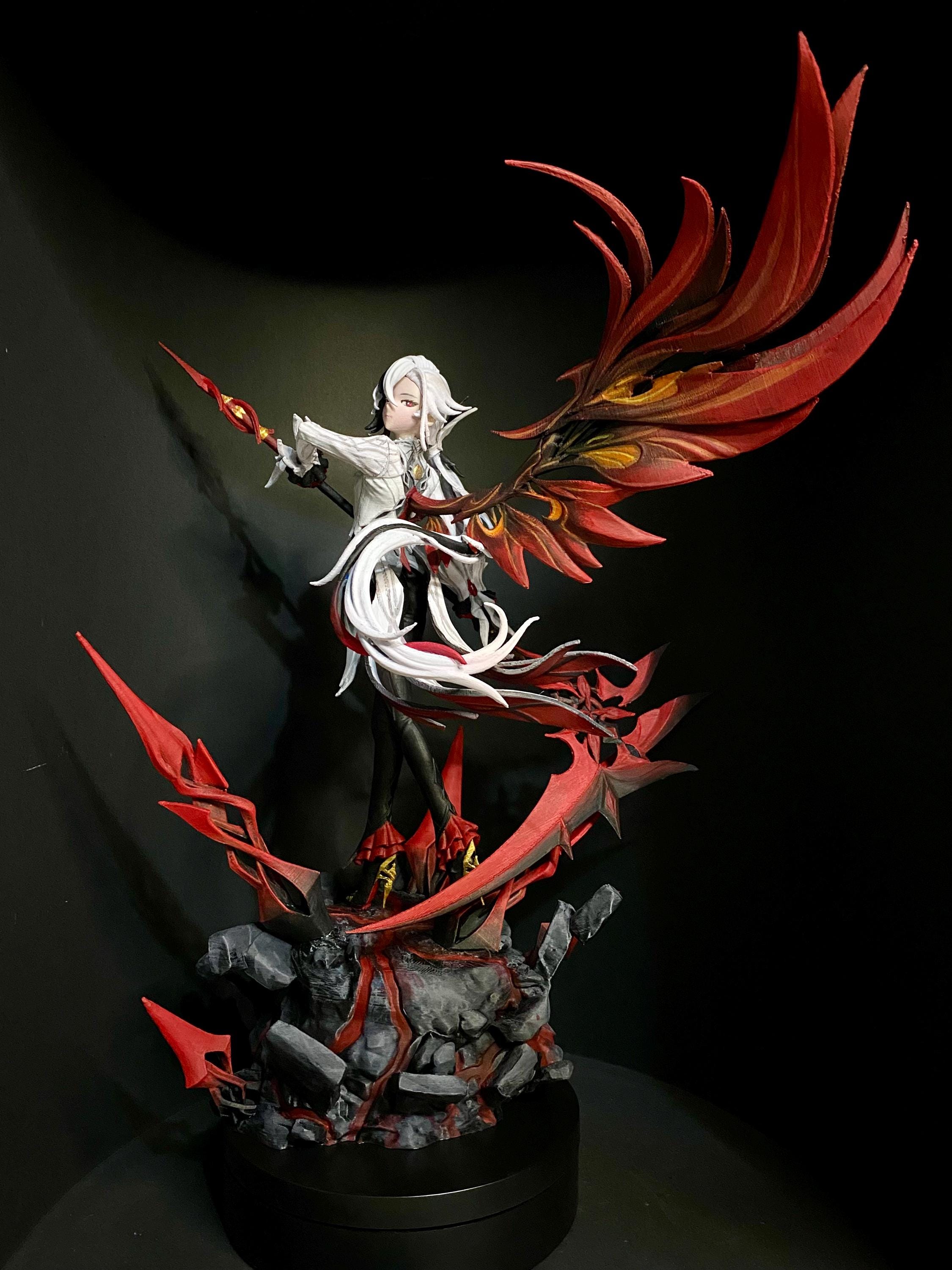 Arlecchino (the Knave) Genshin Impact 3D Printed & Hand-painted Statue ...