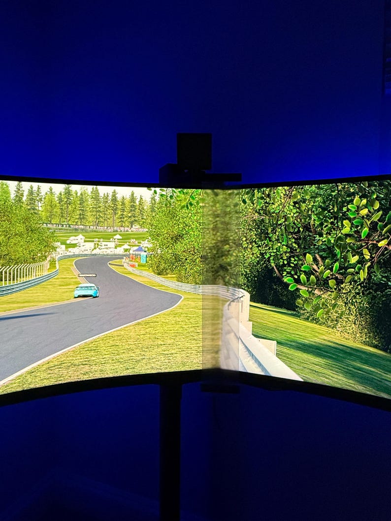 Bezel Free Kit - Triple Monitor, Curved or Flat, Sim Racing & Flight ...