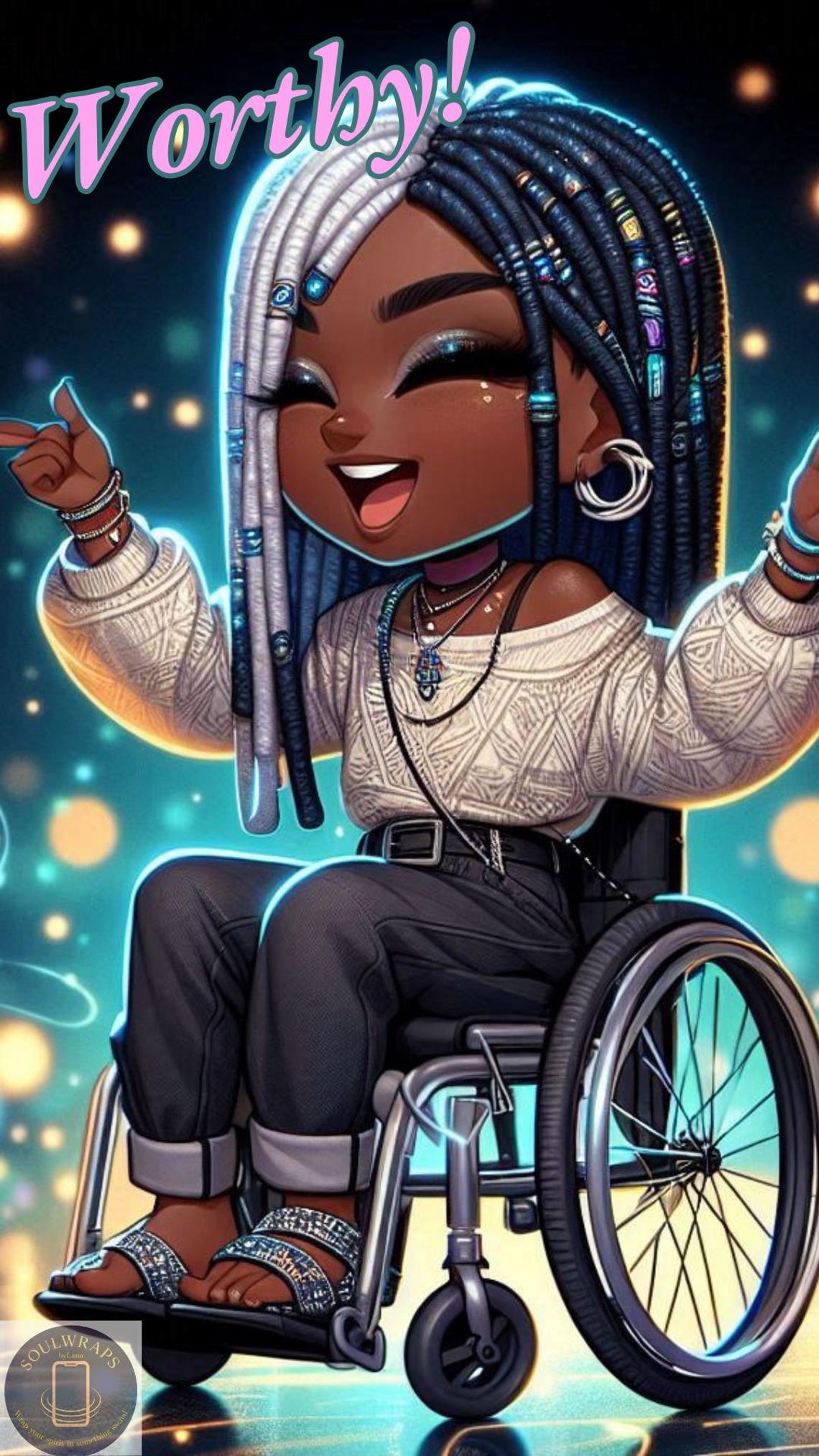 Faith-based Lock Screen Wallpaper – Afro-spiritual Phone Art (digital ...