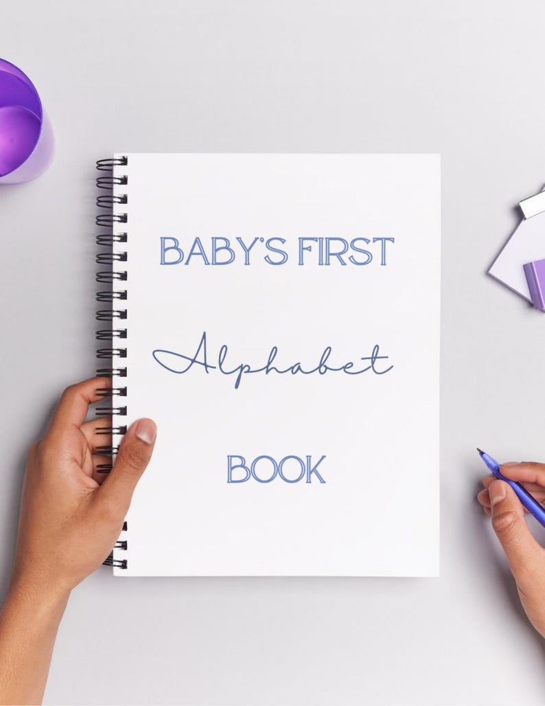 Baby's First Alphabet Book | ABC Book | Baby Shower Game | Customizable ...