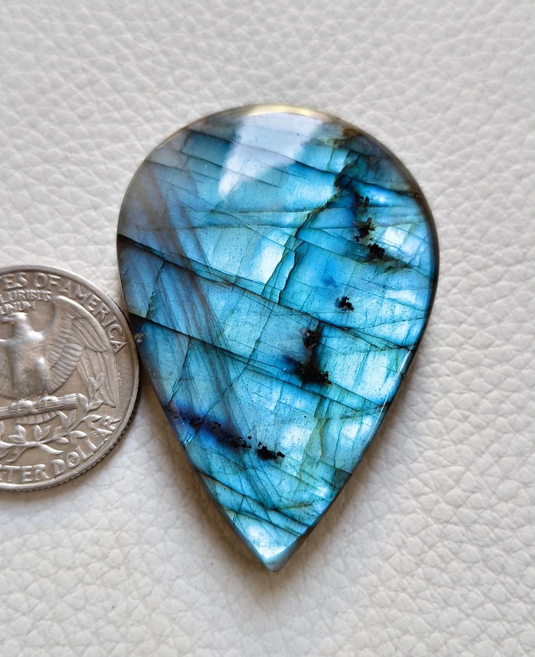 Labradorite Blue Green Flashy Wholesale Price, Gemstone Cabochon ...