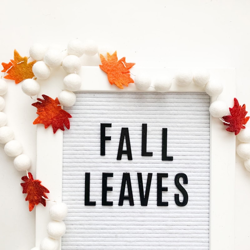 Fall Leaf Banner - Etsy
