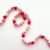 Candy Heart Garland, Valentine's Day Decor, Conversation Heart Garland ...