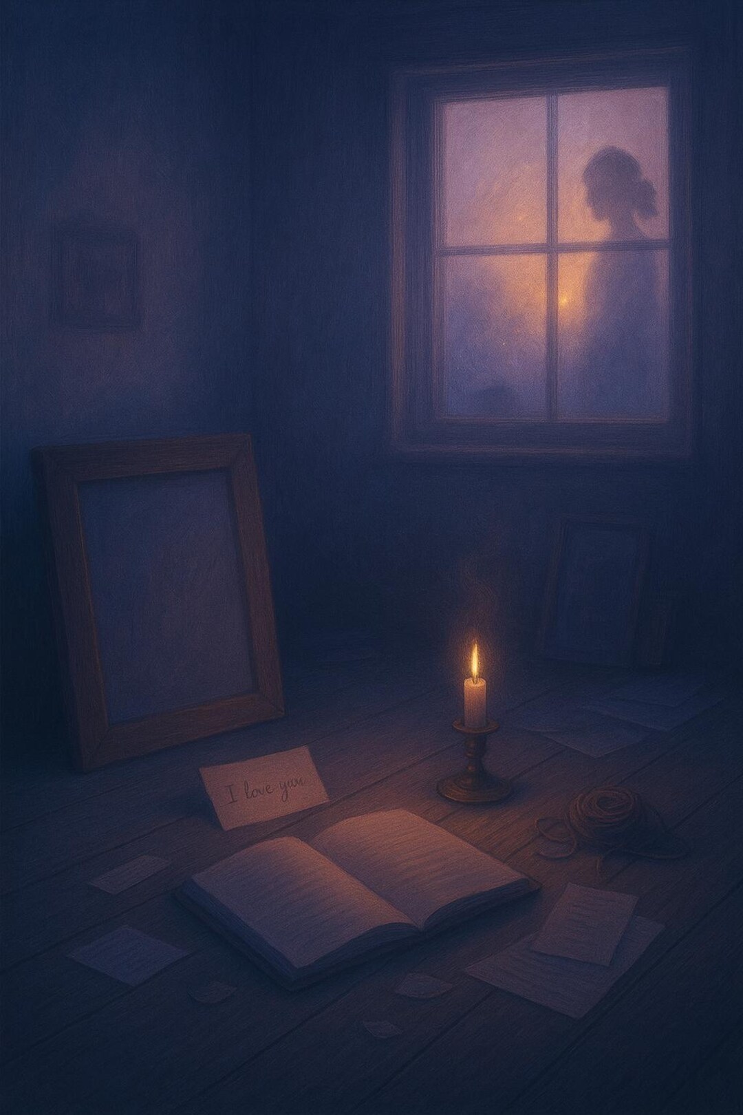 For the One Who Left – A Digital Painting of Regret and Hope - Etsy
